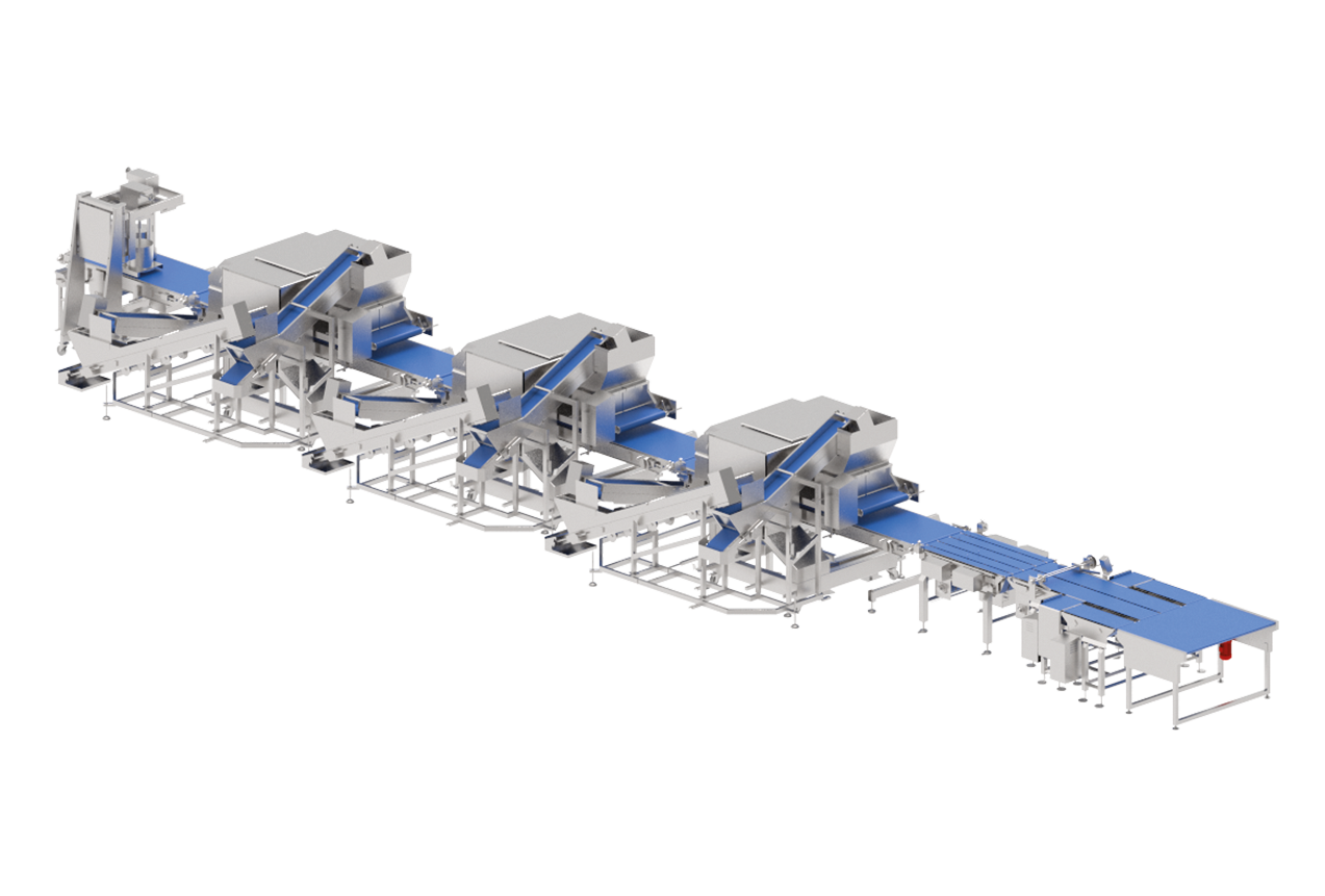 Cross Sheeted Pizza Line - König bakery machines